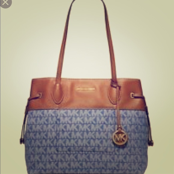 Michael Kors | Bags | Michael Kors Denim Handbag | Poshmark